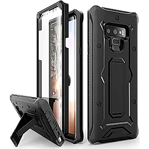 ArmadilloTek Vanguard Designed for Samsung Galaxy Note 9 Case (2018 Release) Military Grade Full-Body Rugged with Built-in Screen Protector & Kickstand (Black)