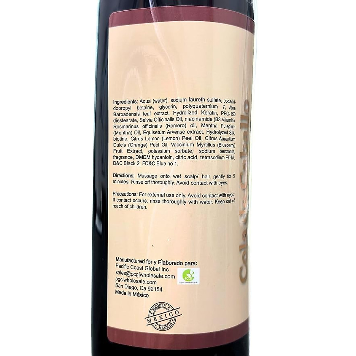 Black Stallion Premium Horsetail Shampoo * New & Improved Formula *Black Stallion Premium Horsetail Shampoo1Lt 50% biotine Shampoo COLA DE CABALLO 1Lt