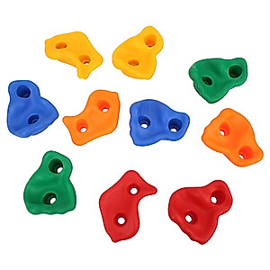 LIULDASHUN Colorful S Rock Climbing Wall Holds Set, Practical Playground Equipment Accessory for Active Outdoor Play, S Rock Climbing Wall Holds Set