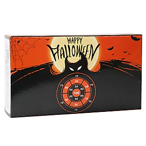 Halloween Party Games Toys for Kids, Large 26" Halloween Bat Dart Board Game Decorations Centerpieces Party Supplies with 12 Sticky Balls for Halloween