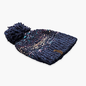 Turtle Fur Women's Firefly Knit Pom Beanie, Navy