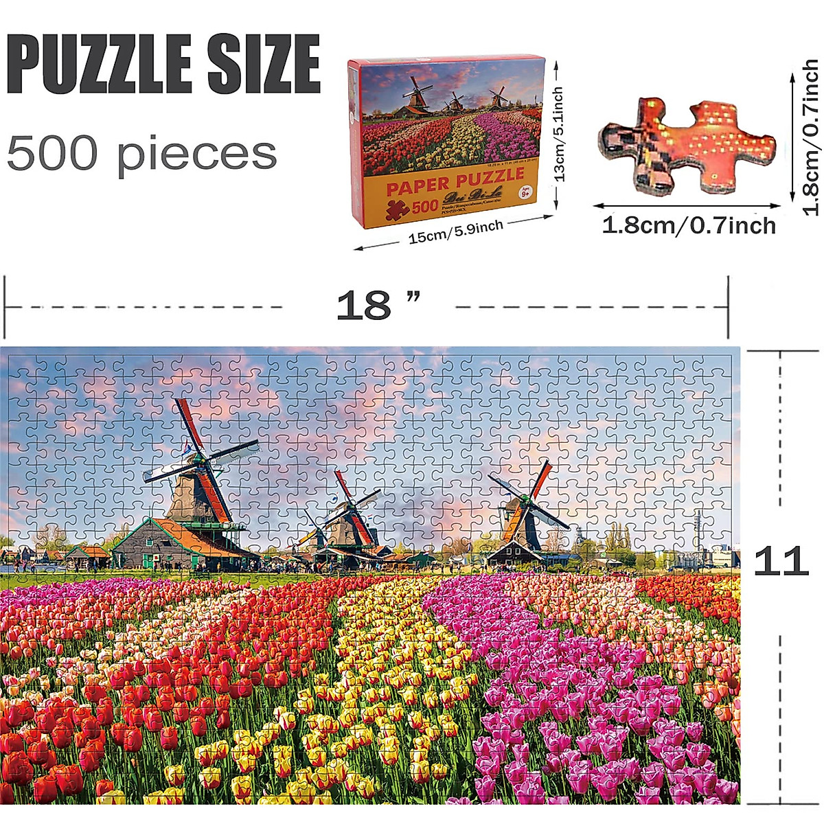 500 Pieces Puzzle for Adults Educational Intellectual Jigsaw Puzzle Fun Game for Men Women Kids(Holiday Beach)