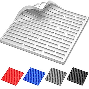 GOOD TO GOOD 1 Pack Extra Thick 446°F Heat Resistant Silicone Trivet for Hot Pots and Pans, Non-Slip, Durable, Flexible, Eco-Friendly, Easy Clean, Multi-Purpose, Versatile Kitchen Countertop Mat