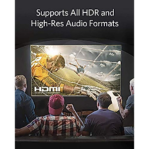 Anker 8K@60Hz HDMI Cable, Ultra High Speed 4K@120Hz 48Gbps 6.6 ft Ultra HD HDMI to HDMI Cord, Support Dynamic HDR, eARC, Dolby Atmos, Compatible with PlayStation 5, Xbox Series X, Samsung TVs and More