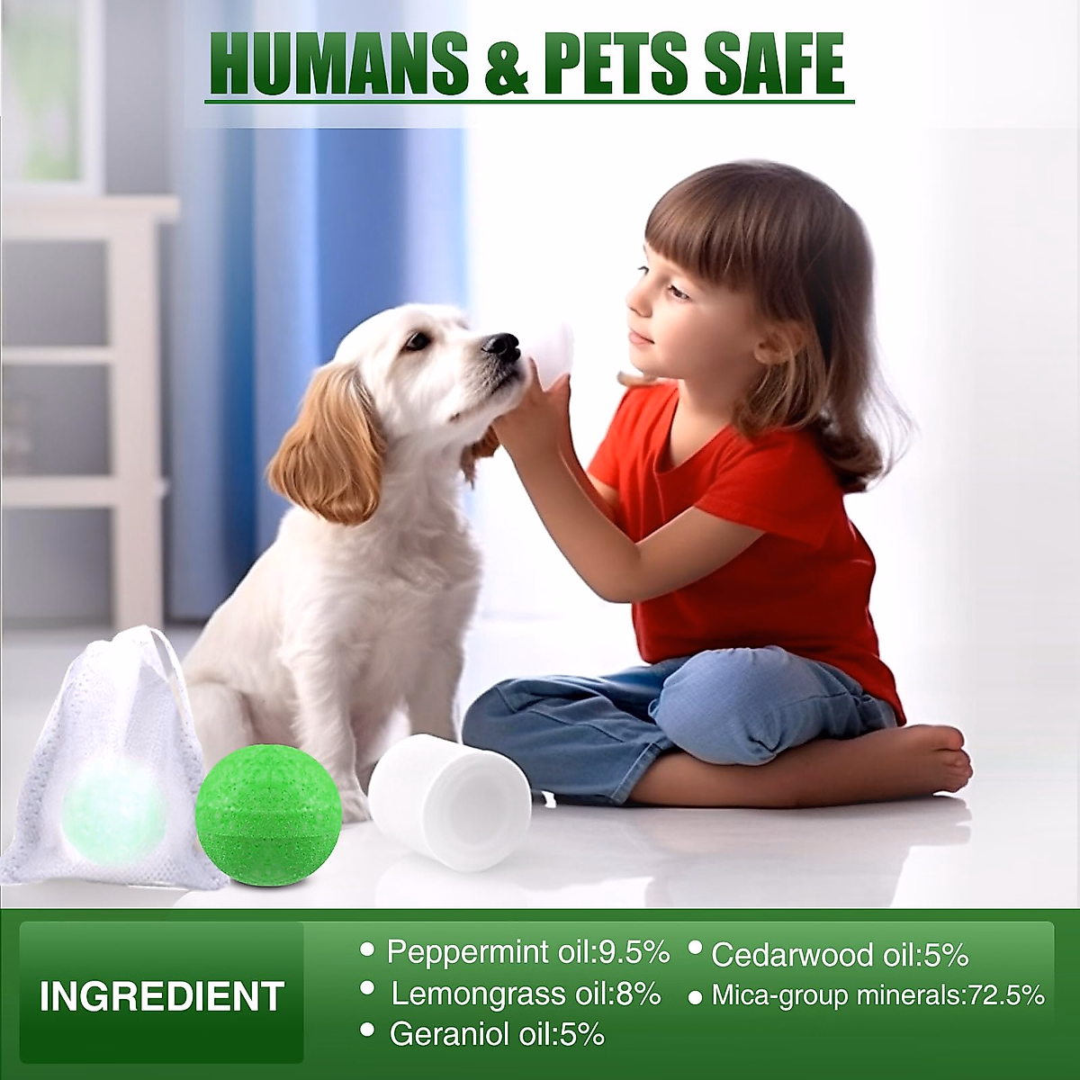 Mice Rodent Repellent 12Pcs 0.8lb, Peppermint Oil to Repel Mice and Rats, Rodent Repellent for Car Engines, Natural Ingredients Rat Repellent Balls Deterrent Indoor Pest Insect Control, Family & Pet Safe