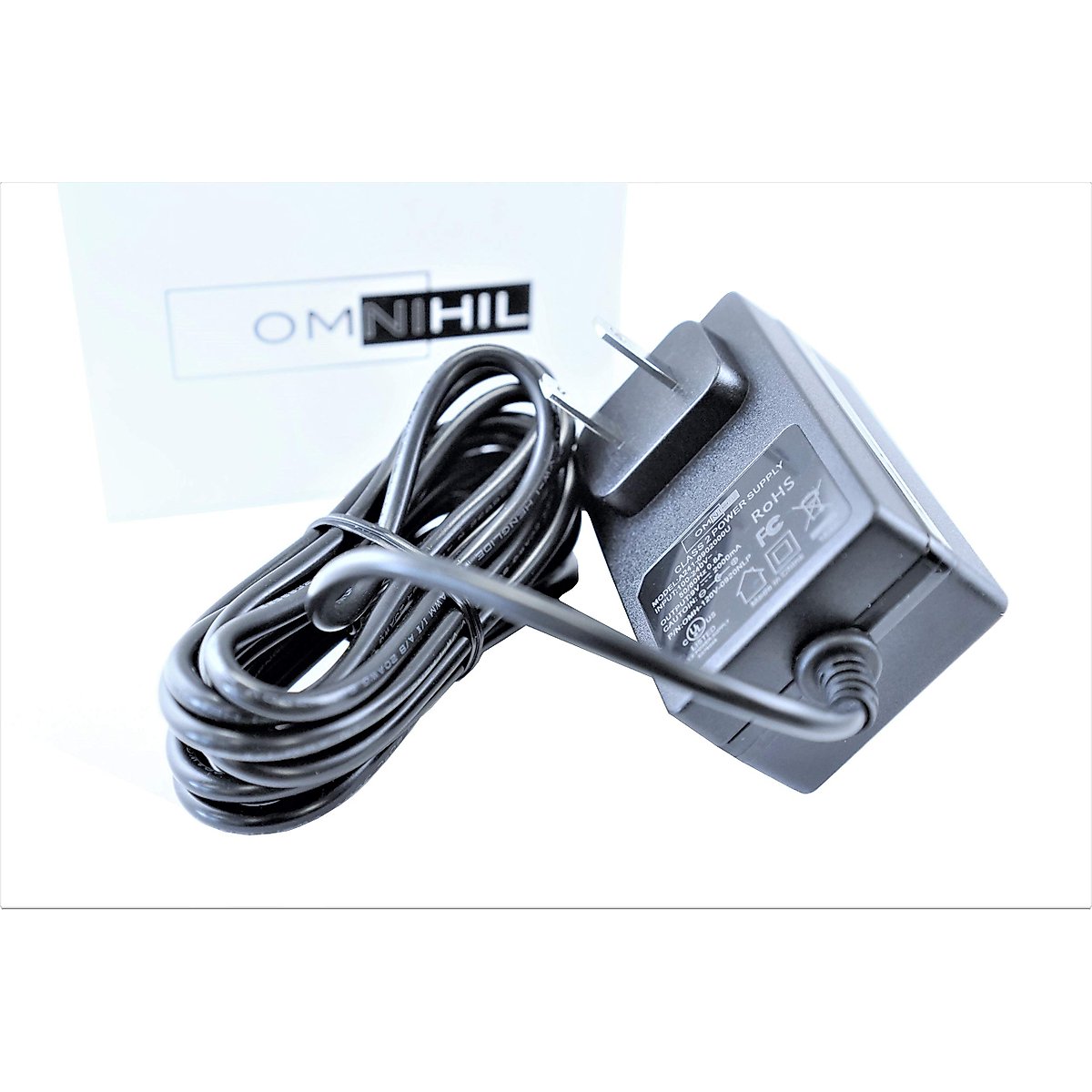 [UL Listed] OMNIHIL 8 Feet Long AC/DC Adapter Compatible with Native Instruments Traktor Kontrol S2 S4 DJ System