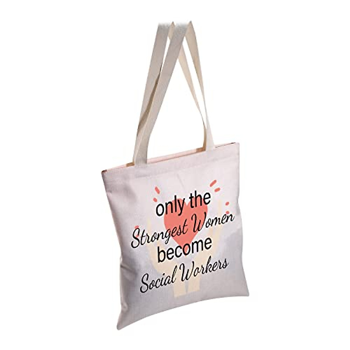 MBMSO Social Worker Tote Bag for Women Social Work Appreciation Gifts Social Worker Graduation Gifts Shoulder Shopping Bag (Social Worker TB)