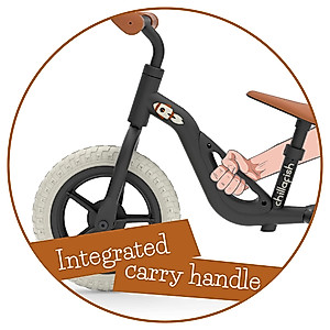 Chillafish Charlie Lightweight Toddler Balance Bike, Balance Trainer for Children 18-48 Months, Learn to Ride with 10-Inch No-Puncture Tires, Adjustable Seat and Carry Handle, Pink