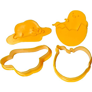 KAKUSE Sanrio Gudetama Cookie Mold 2pcs Set with Stamp Kitchen