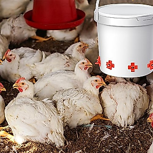 Chicken Water Nipples, 15 Pcs Horizontal Poultry Automatic Waterer Nipples for Bucket with 15 Pcs Ring Gaskets, 15 Pcs Wing Nuts, 9mm Drill Bit and an Installation Tool Ullnosoo