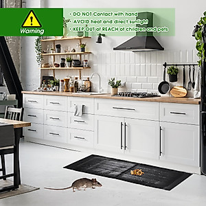 6 Pack Sticky Mouse Traps, [Anti Tear] Rats Trap, 47" x 11" Ultra Large Mice Trap for Home Strong Sticky Glue Traps for Indoor Outdoor Trapping Snakes Rats Spiders Roaches and Other Rodents