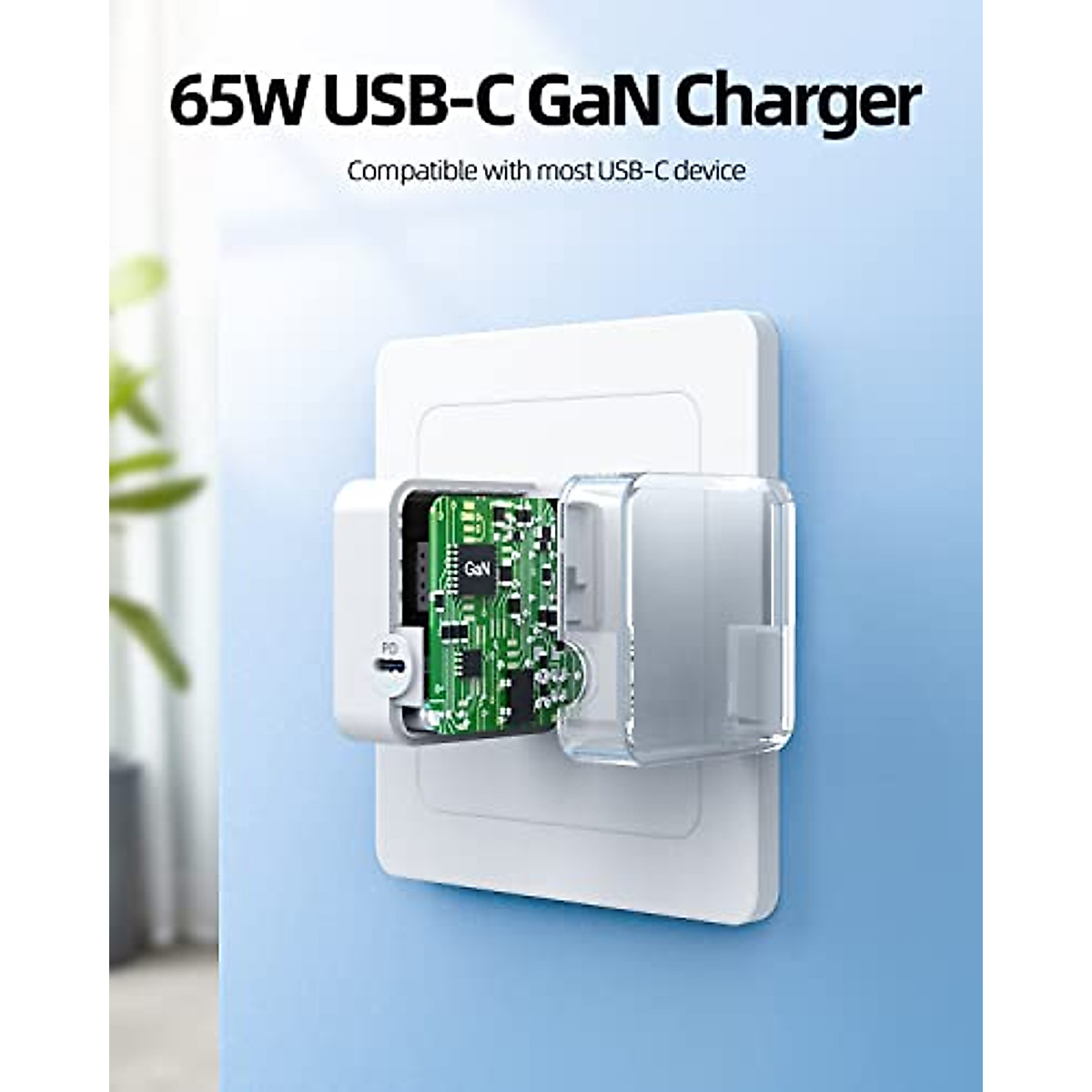 Charger for Samsung Galaxy Book Charger - (Compatible with Pro 360) (60% Smaller Than Original Size)