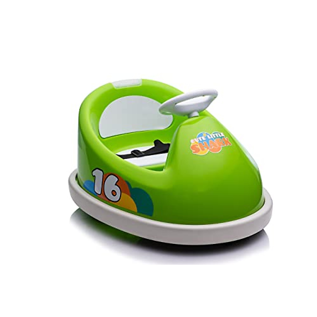Best Ride On Cars 6 Volt Bumperz Kids Electric Battery Powered Ride On Bumper Car Vehicle with Power Indicator, Anti Collision Bar, and Music, Green