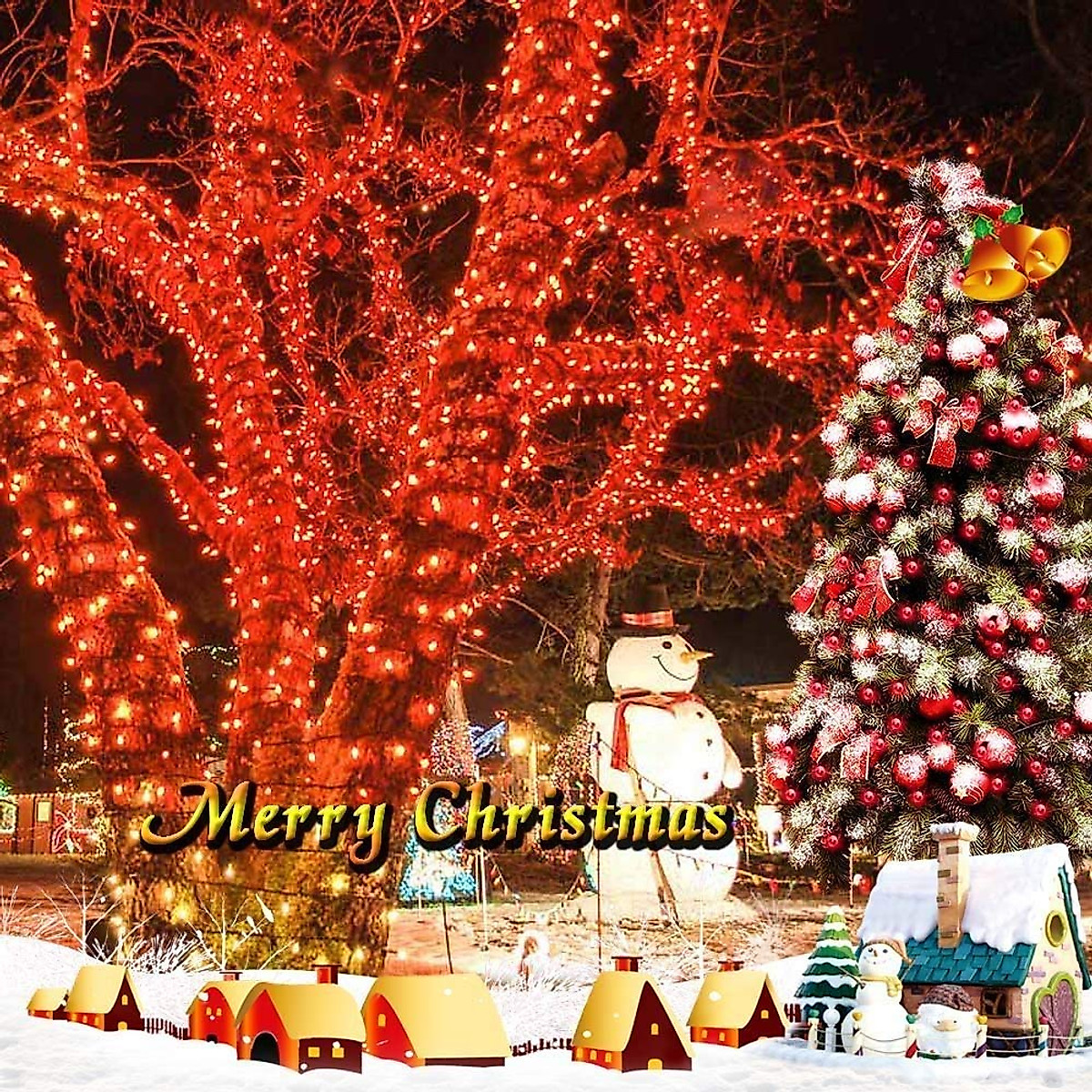 Toodour Solar String Lights, 2 Packs 72ft 200 LED 8 Modes Outdoor String Lights, Waterproof Solar Fairy Lights for Garden, Patio, Fence, Holiday, Party, Balcony Decorations (Purple)