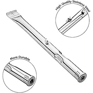 Htanch PPCZ01(4-Pack) SA4841(4-Pack) 15" Heat Plate and Burner Replacement for Charbroil 461334813, 463234413, 463436213, 463436215, 466334613, 466342014, 466436213, 466436513, 467300115