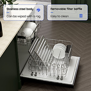 EKON KITCHEN NAP03-30 inch Wall Mounted Stainless Steel & Curved Glass Kitchen Range Hood 900 CFM / 4 Speeds Touch Control With Remote & LCD Display / 2 Pcs 3W Led Lamp / 2 Pcs Baffle Filters