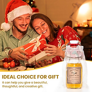 Xzunk 20Pcs 4 oz Swing Top Glass Bottles for Vanilla Extract Homemade, Flip Top Glass Bottles with Airtight Lid for Gift Glass Food Storage Canister for Hot Sauce Beans