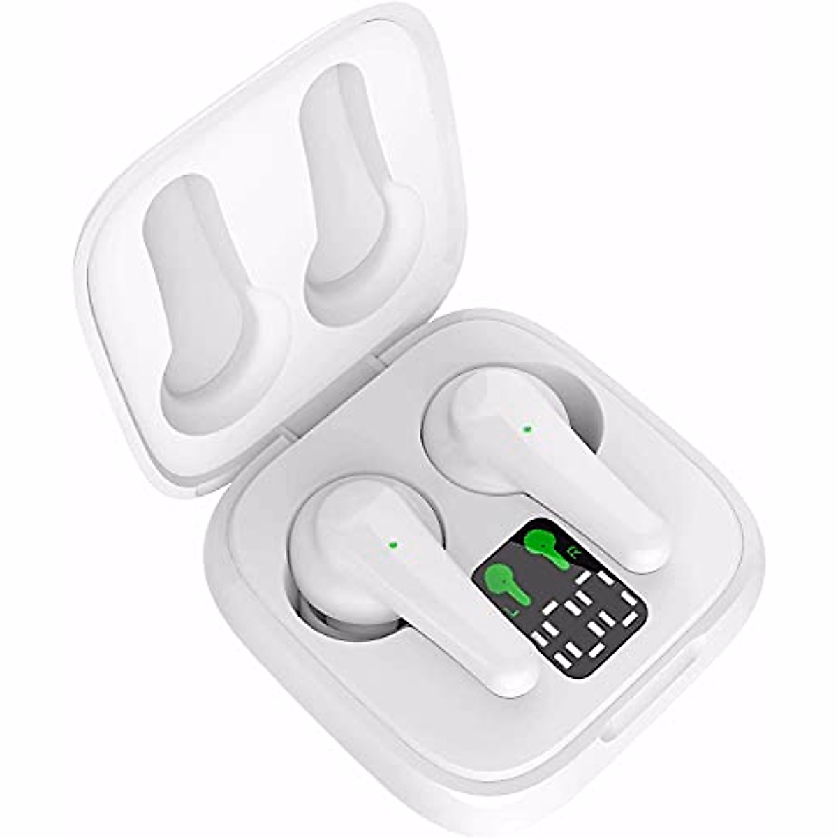 Wireless Earbuds by SGNICS, for Samsung Galaxy S10 5G Touch Control with Charging Case IPX5 Sweat-Proof TWS Stereo Earphones Hi-Fi Deep Bass Noise Cancellation Outdoor Indoor Sport - White