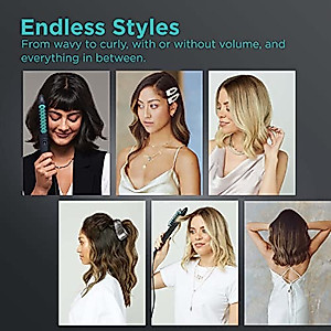 DAFNI X Conair Muse, Smoothing & Styling Hot Brush. Create endless styles from straight to smooth to curly, with or without volume. Best suited for short to mid-length hair