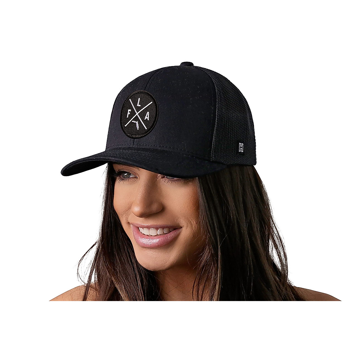 HAKA FLA Hat, Florida State Trucker Hat, Mesh Outdoor Hat for Men & Women, Adjustable Snapback Baseball Cap, Golf Hat Black