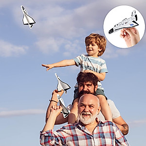 Lewtemi Set of 36 Space Shuttle Gliders, Space Shuttle Toys Plane Flying Toys for Boys and Girls Foam Airplane Glider for Outer Space Party Favors Birthday Party Indoor and Outdoor