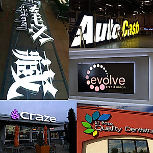 REXTiN Super Bright 200pcs 6 LED Module Lights for Letter Sign Advertising Signs 5050 led Sign Lights Waterproof with Tape Adhesive Backside (Warm White)