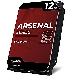 Water Panther WP Arsenal 12TB SATA 7200RPM 3.5-Inch DAS Hard Drive (Renewed)