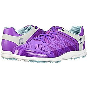 FootJoy Women's Sport SL-Previous Season Style Golf Shoes Purple 5 M Light Blue, US