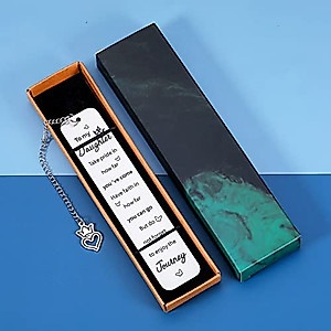 Daughter Gift from Mom Inspirational Bookmark Stocking Stuffers for Teen Girls Daughter in Law Gifts Christmas Gifts for Daughter Birthday Valentines Day Graduation Gifts for Her Teen Girls Gift Ideas