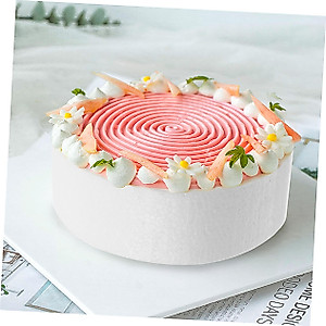 Ciieeo 5pcs Foam Disc Polystyrene Cake Dummies Foam Cake Model Foams Cake Tray Arts and Crafts for Kids Cake Making Training Supplies Foam Decorative Items Manual White Child