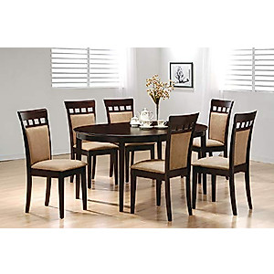 Coaster Home Furnishings 100770 Gabriel Oval Dining Table Cappuccino