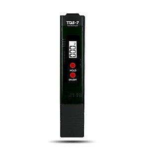 REALEGO TDS Meter, Backlight Water Tester with 0-9990 PPM Measurement Range Portable for Hydroponics, Swimming Pools, Household tap Water Quality Testing (Translucent)