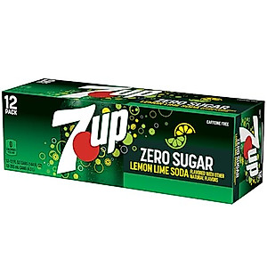 Zero Sugar 7-Up Soda, 12 Oz., Pack of 12
