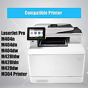 (1-Pack) Compatible for HP 58X Toner Cartridge CF 258X CF258X High Yield (Without Chip) for HP Laser Jet Pro M404n M404dn M404dw MFP M428fdw Printer, Sold by 4Benefit