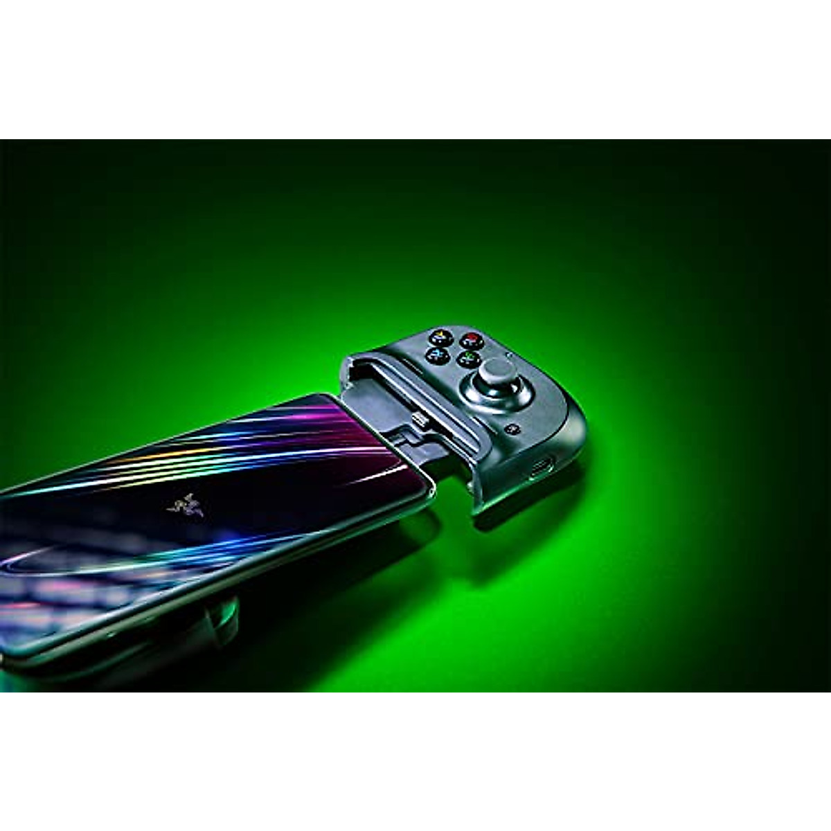 Razer Kishi for Android - Smartphone Gaming Controller (USB-C Connection, Ergonomic Design, Individual Fit for Mobile Phones, Analog Stick, Ultra Low Latency) Black
