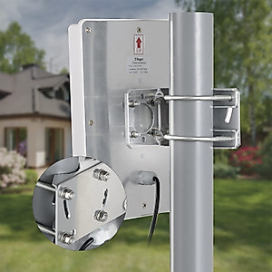 Outdoor 15dBi Dual Band WiFi 2.4GHz 5GHz 5.8GHz Long-Range Directional Panel Antenna with 10Ft Cable for WiFi Router Wireless Network Card Security IP Camera Video Surveillance Monitor, Eifagur