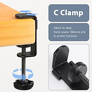 Aurynns Desk Organizer Clip on Desk Cup Holder Pencil Holder for Desk Storage Beverages Phone Holder Desk Organizer and Accessories Office School Home