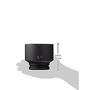 SUNEX TOOLS 5112 1" Drive Standard 6 Point Impact Socket 3-1/2"