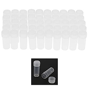 5ml Sample Bottle, Clear Storage Container, Seeds, Granular Objects, Powder Pills for Solids