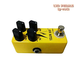 LYR PEDALS（LY-ROCK）,Guitar Mini Distortion Pedal, electric guitar classic effector pedal,yellow Mini Dist pedal