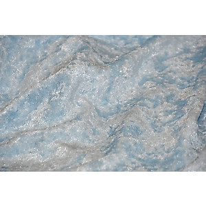 Panne Velvet Seamless Fabric 58"/60" Wide - Sold by The Yard (Baby Blue)