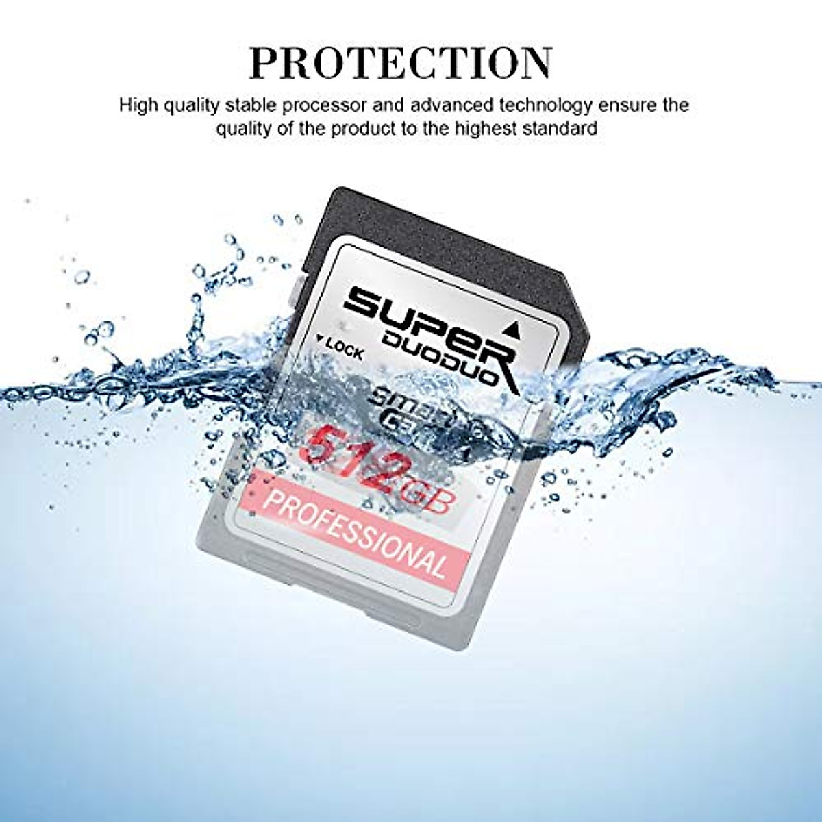 SD Card Class 10 Memory Card 512GB for Vloggers,Filmmakers,Photographers & Videographer SD Card 512GB for Digital Camera,Tablet High Speed SD Card