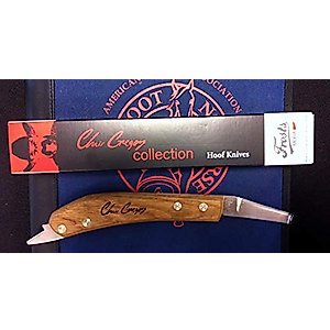 Chris Gregory Left Handed Long Hoof Knife with Rooster Tail