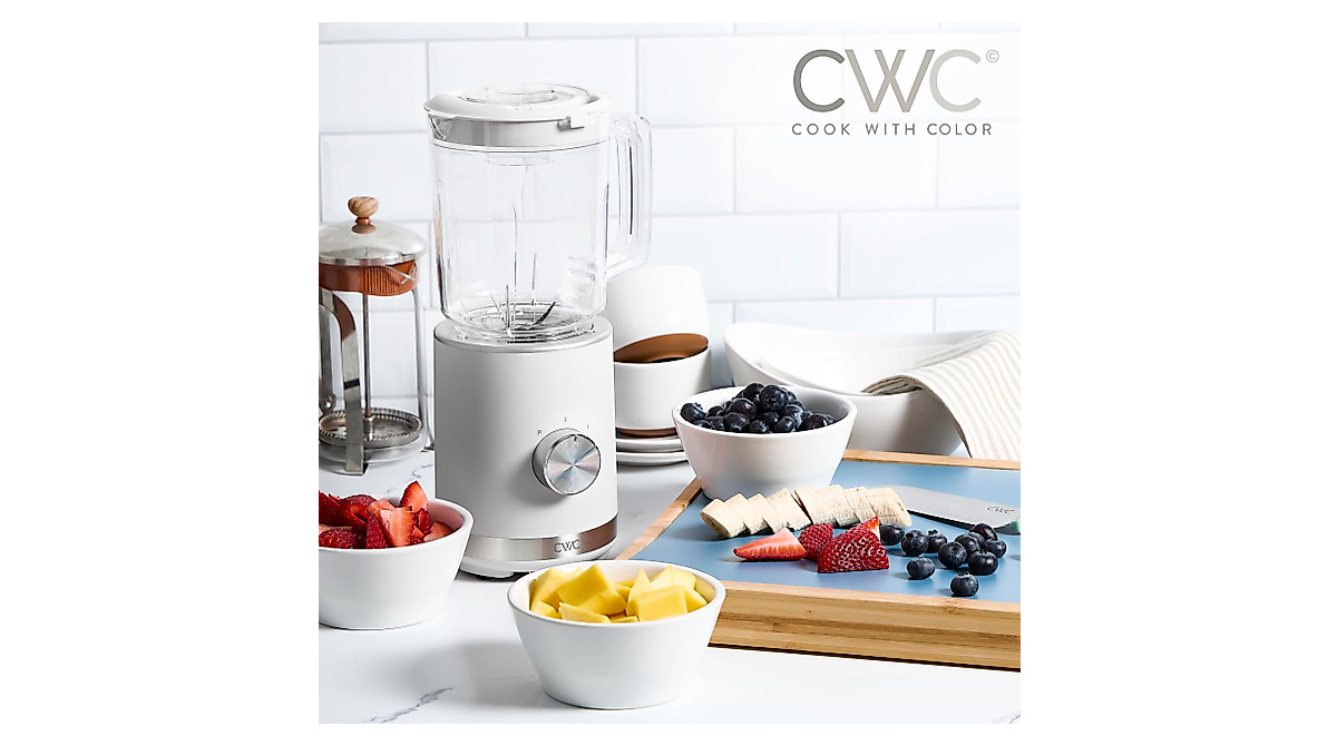 COOK WITH COLOR 300W Blender: 2-Speed & Pulse Control