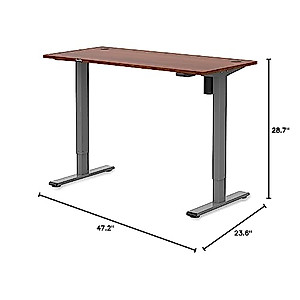 Comfty Home/Office Height Adjustable Table, 28.7” to 48.4”, Brown