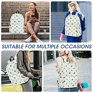 Gtonpum Classic Strawberry Girls School Backpack, Lightweight Basic Middle School Bookbags 17 Inch Casual Daypack for Big Kids Student College, Travel or Outdoor with 15-Inch Laptop Compartment, Pink