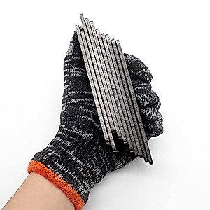 10Pack 15N20 Steel Flat Stock 4"x2"x1/8" Damascus Steel Knife Blanks for Knife Making Forging Steel Forge Metal for Blacksmithing by SALUINOKI