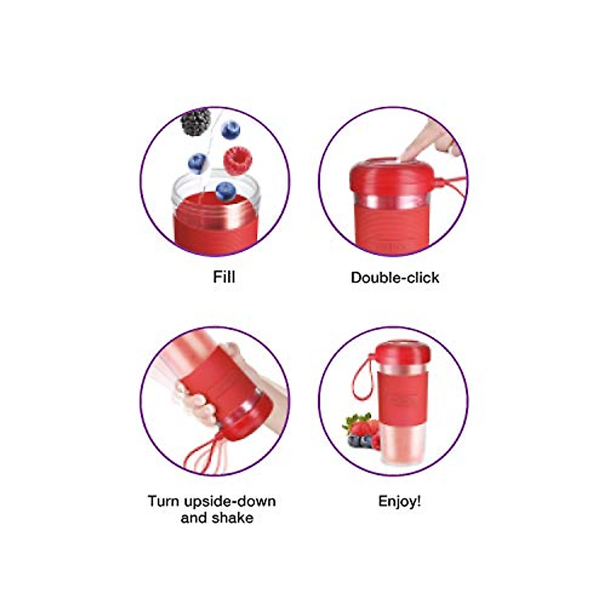 Salton Portable Blender - Red