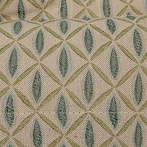 Creative Co-Op 14 Inches Cotton Chambray Printed Lumbar Bird, Embroidery, Patterned Back and Scalloped Edge, Multicolored Pillow, Natural