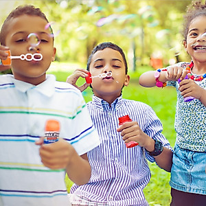 16 Pack Bubble for Kids Party Favors, Bubble Bottle with Wand Attached to The Cap, 8 Colors Bubbles Bulk Set with Gift Box, Blow Bubbles Solution Toy for Birthday, Summer, Goody Bag Stuffers Supplies